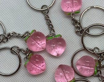 Peach Keychains - Etsy