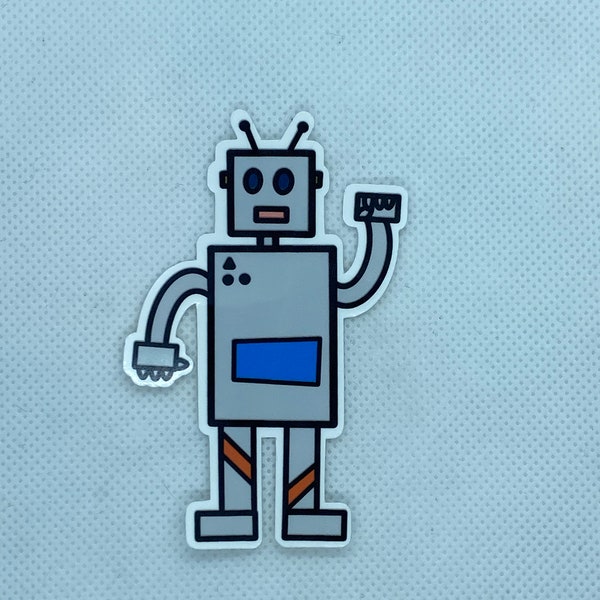 Not a Robot Sticker - Etsy
