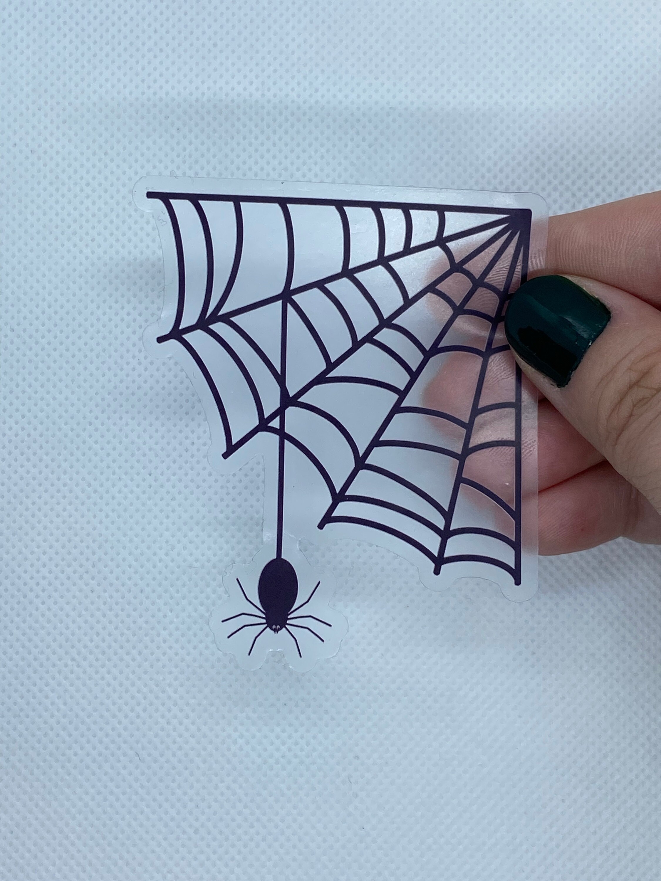 Transparent Spider Web Sticker - Etsy