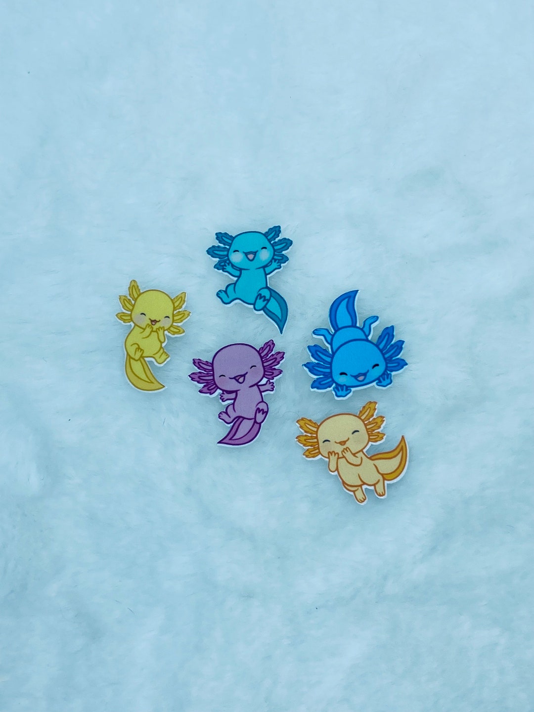 Mini Axolotl Stickers - Etsy