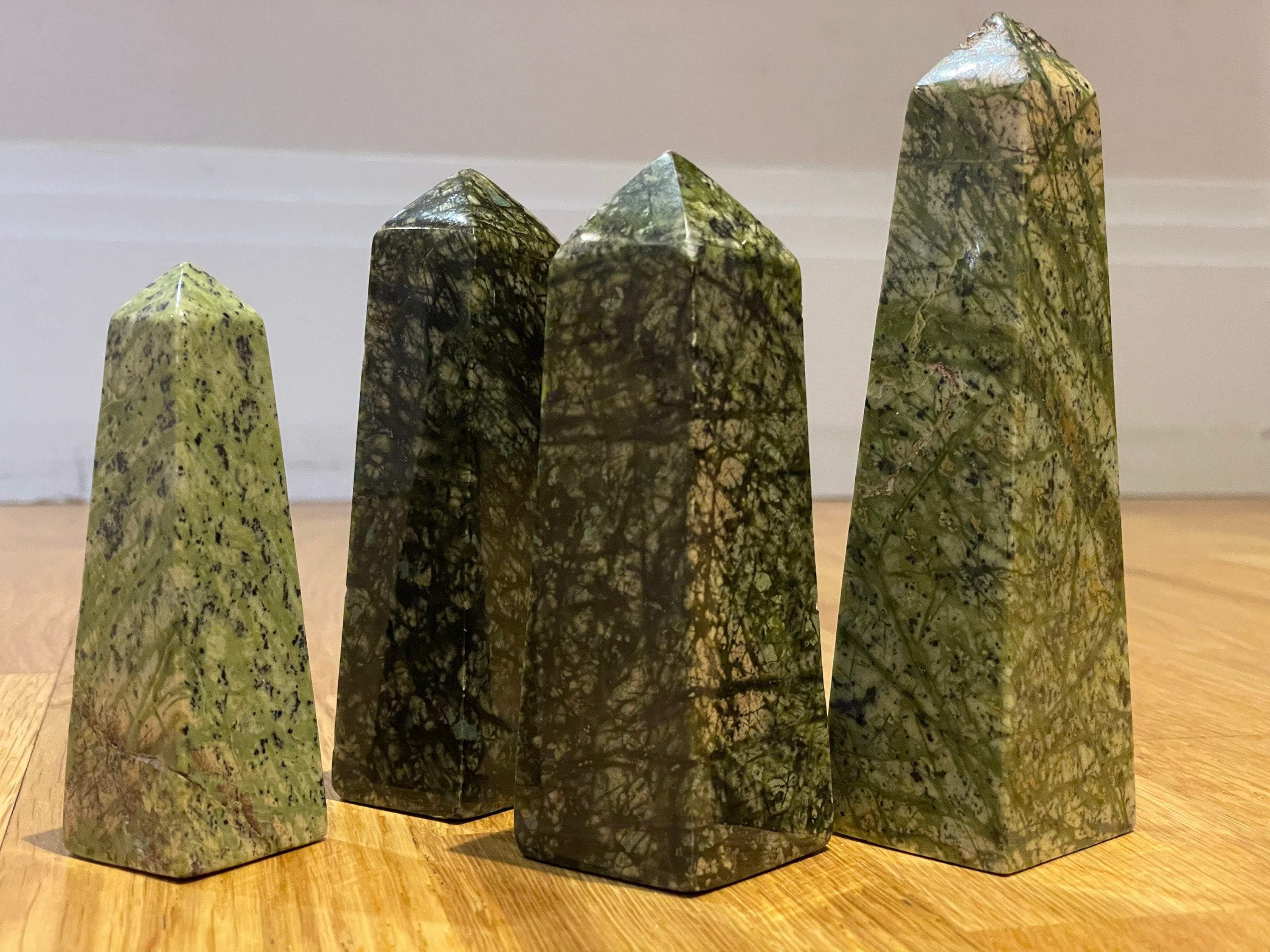 Jungle/forest Jade Obelisks - Etsy