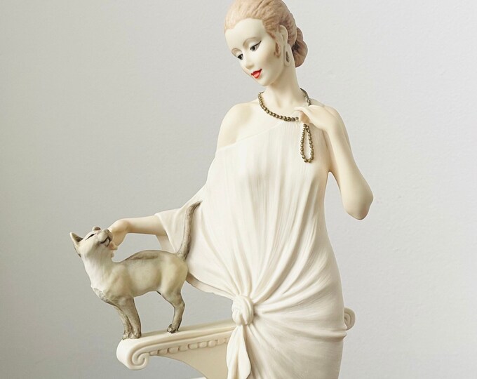 Giuseppe Armani Sculpture Danielle Lady With Cat - Etsy