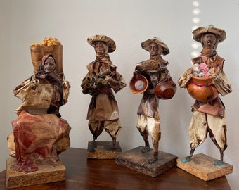Paper Mache Village People - Etsy