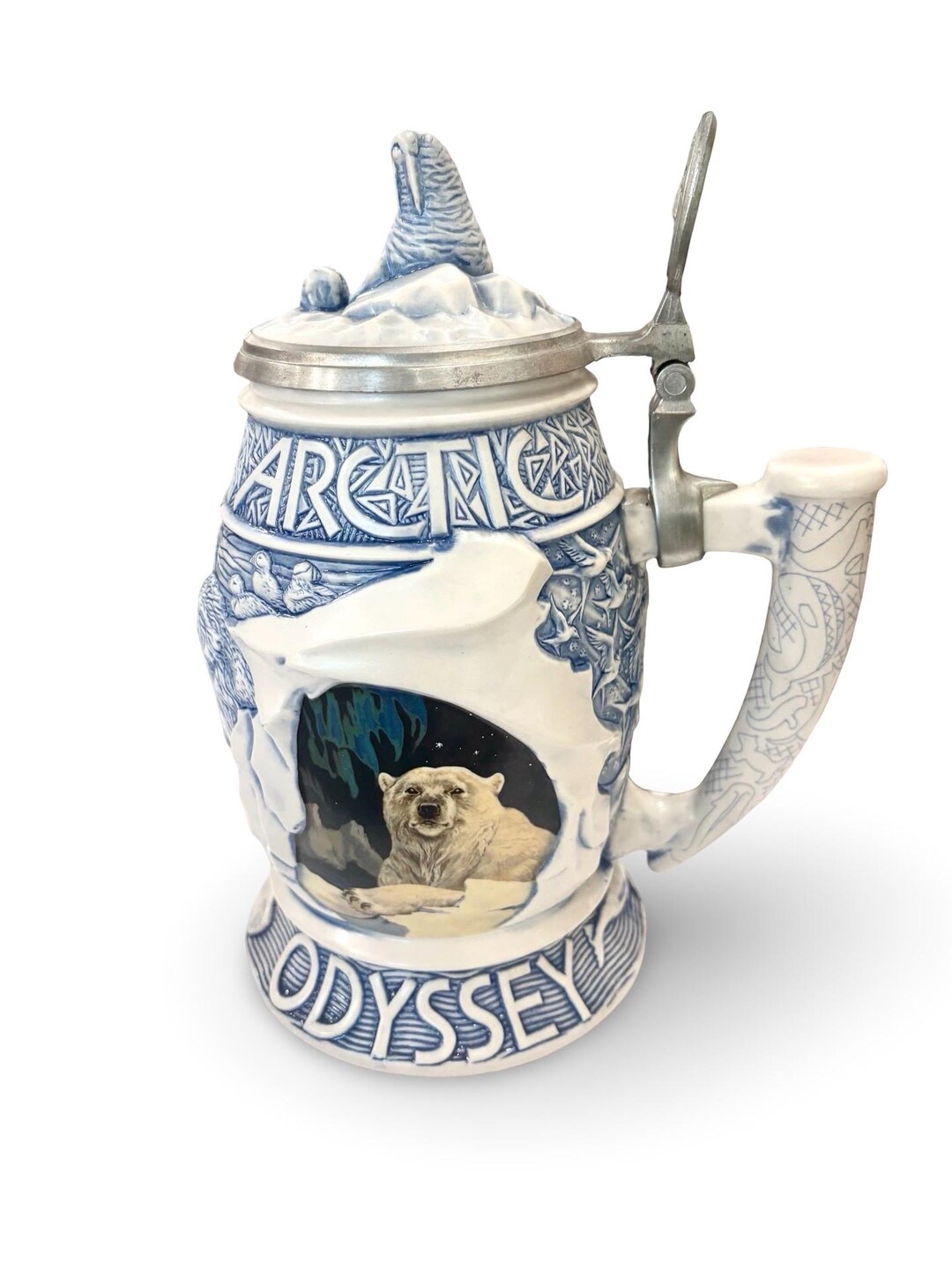 Artic Odyssey Polar Bear Ocean Walrus 2001 Vintage Avon Tom O'brien 9.8 ...