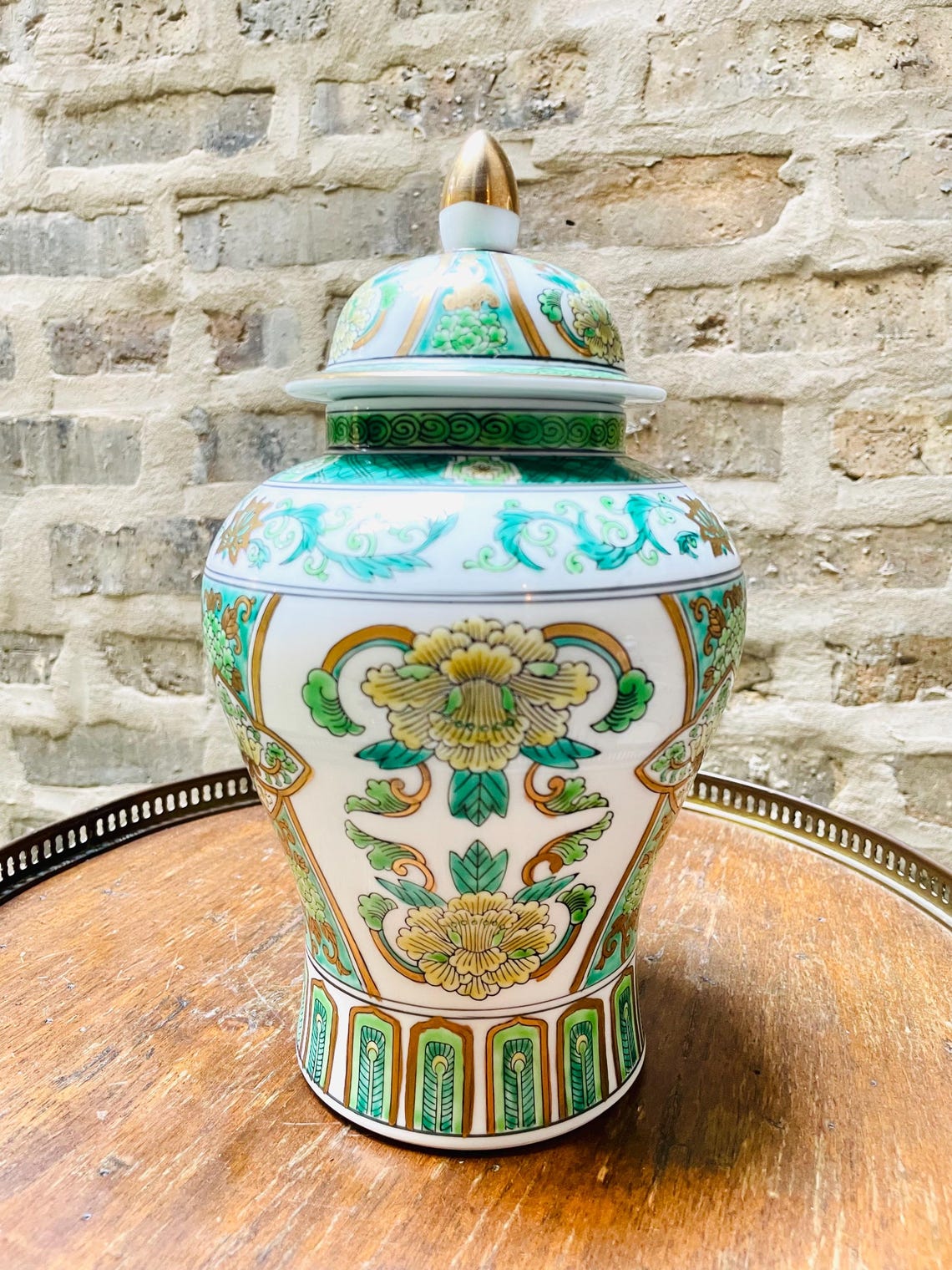 Gold Imari Japanese Porcelain Teal and Gold Hand Painted Vintage ...