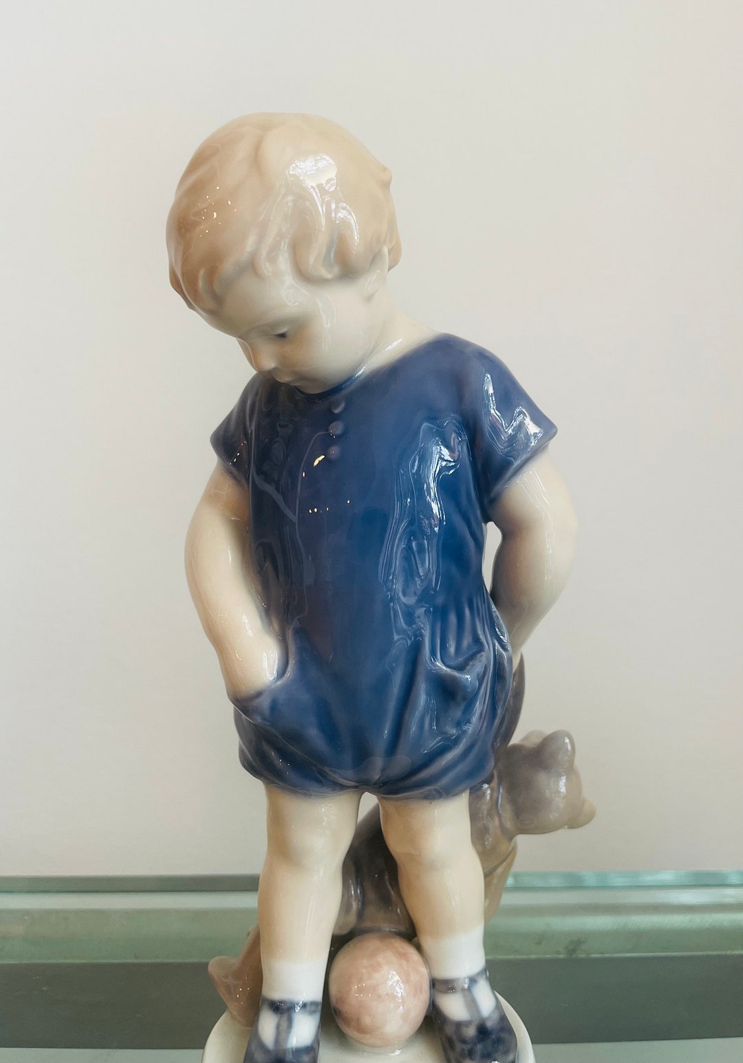 Royal Copenhagen Collectible Figurine Boy Holding Teddy Bear - Etsy