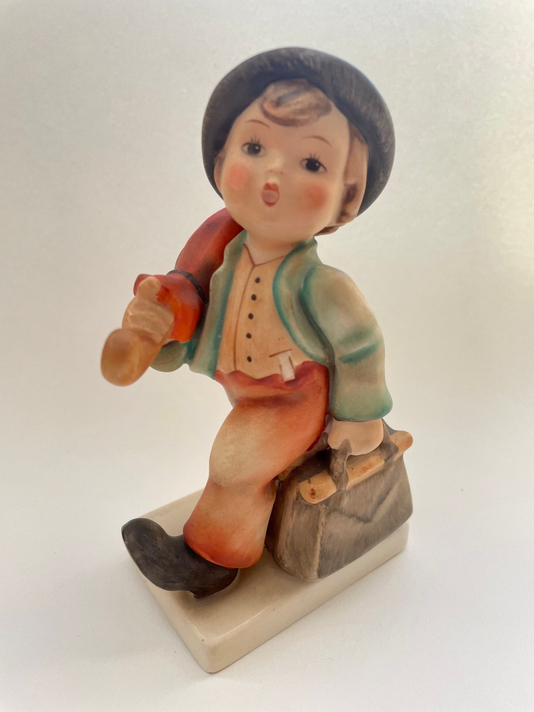 Hummel Goebel - Merry Wanderer Boy With Umbrella and Bag - Etsy