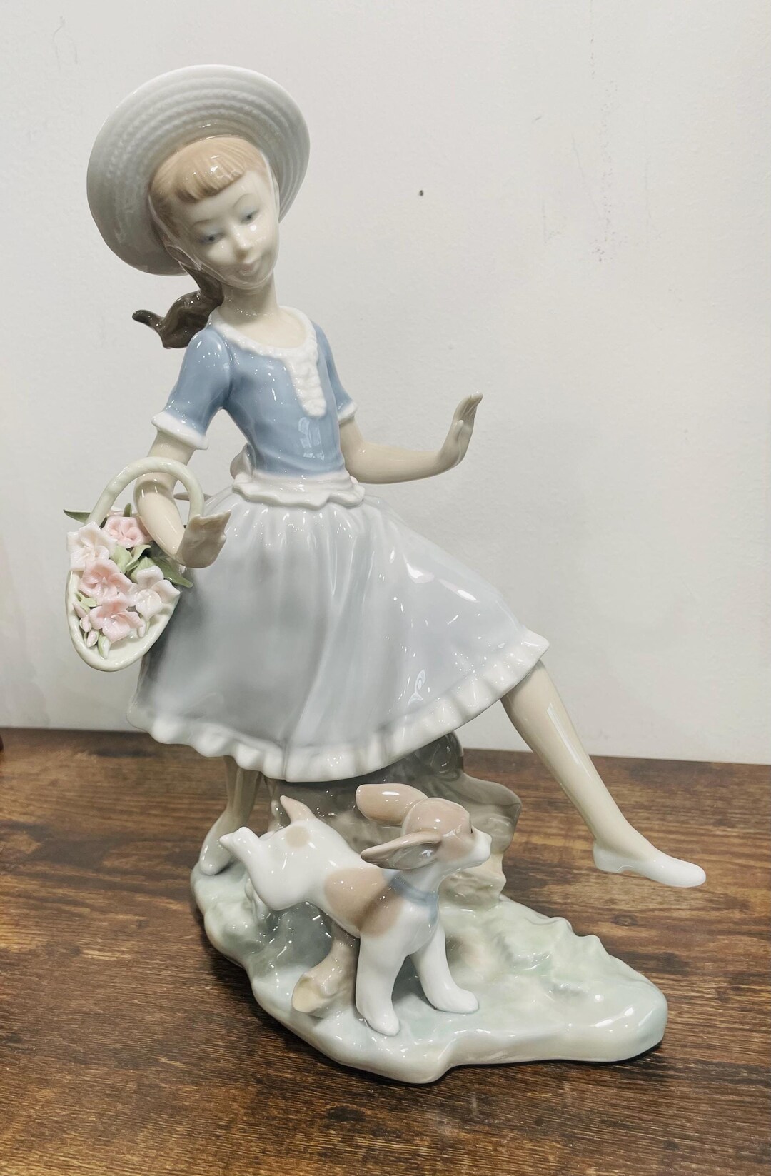 Lladro Porcelain Figurine Mirth in the Country Made in Spain Girl With ...