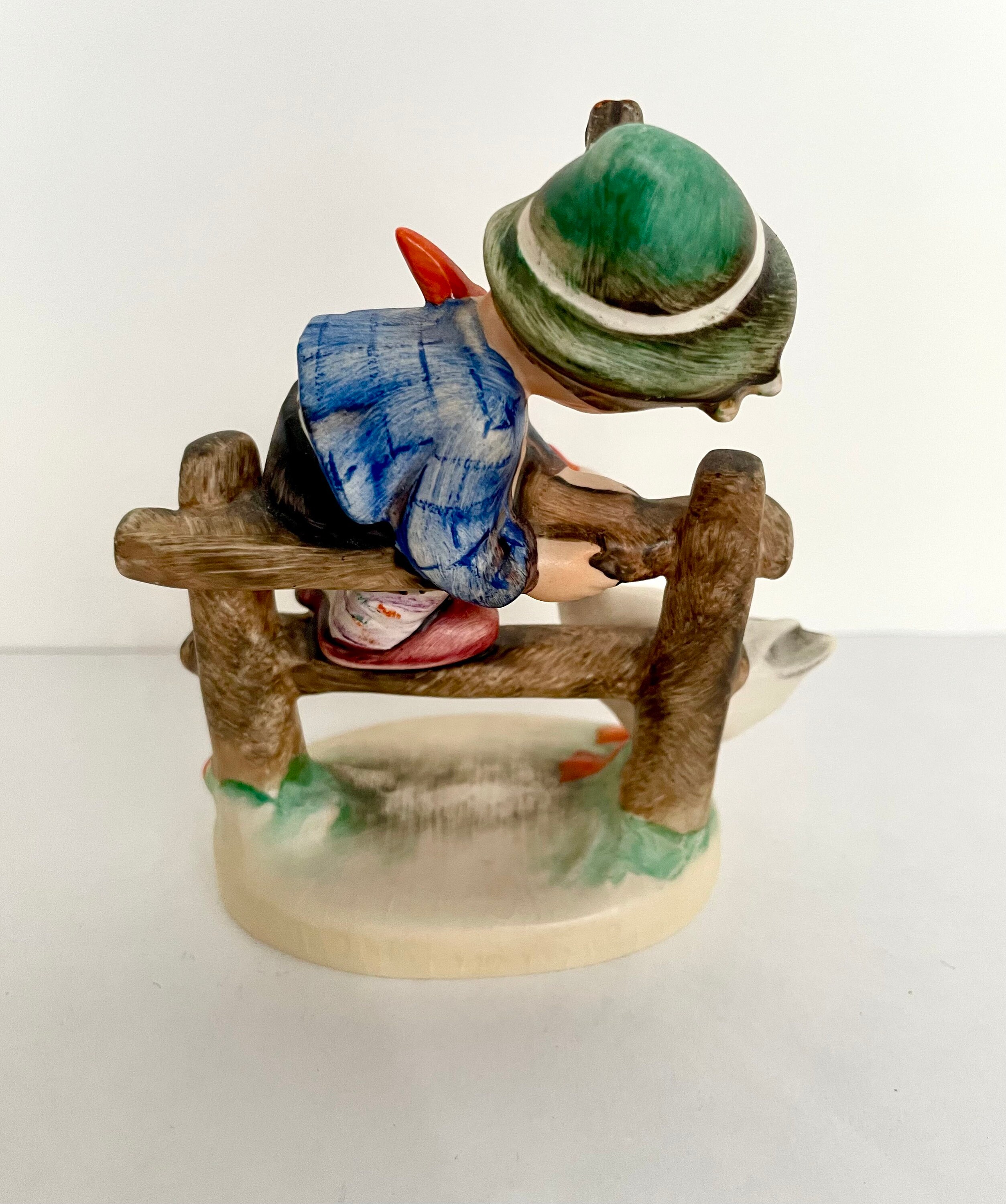 Goebel Hummel Boy on Fence With Duck “barnyard Hero” Figurine #195 - Etsy