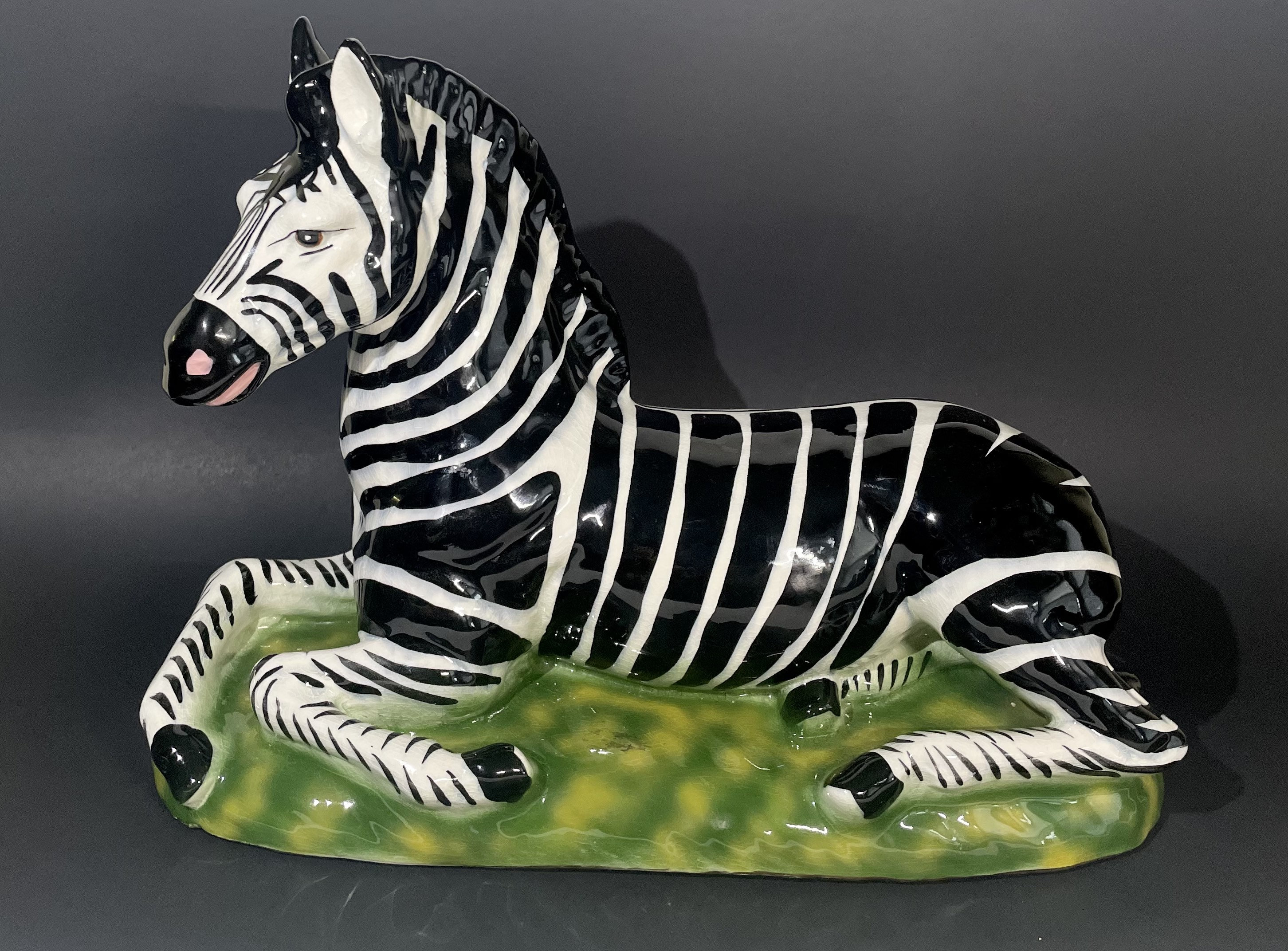 Terra Cotta Zebra Porceline Figurine Italy - Etsy