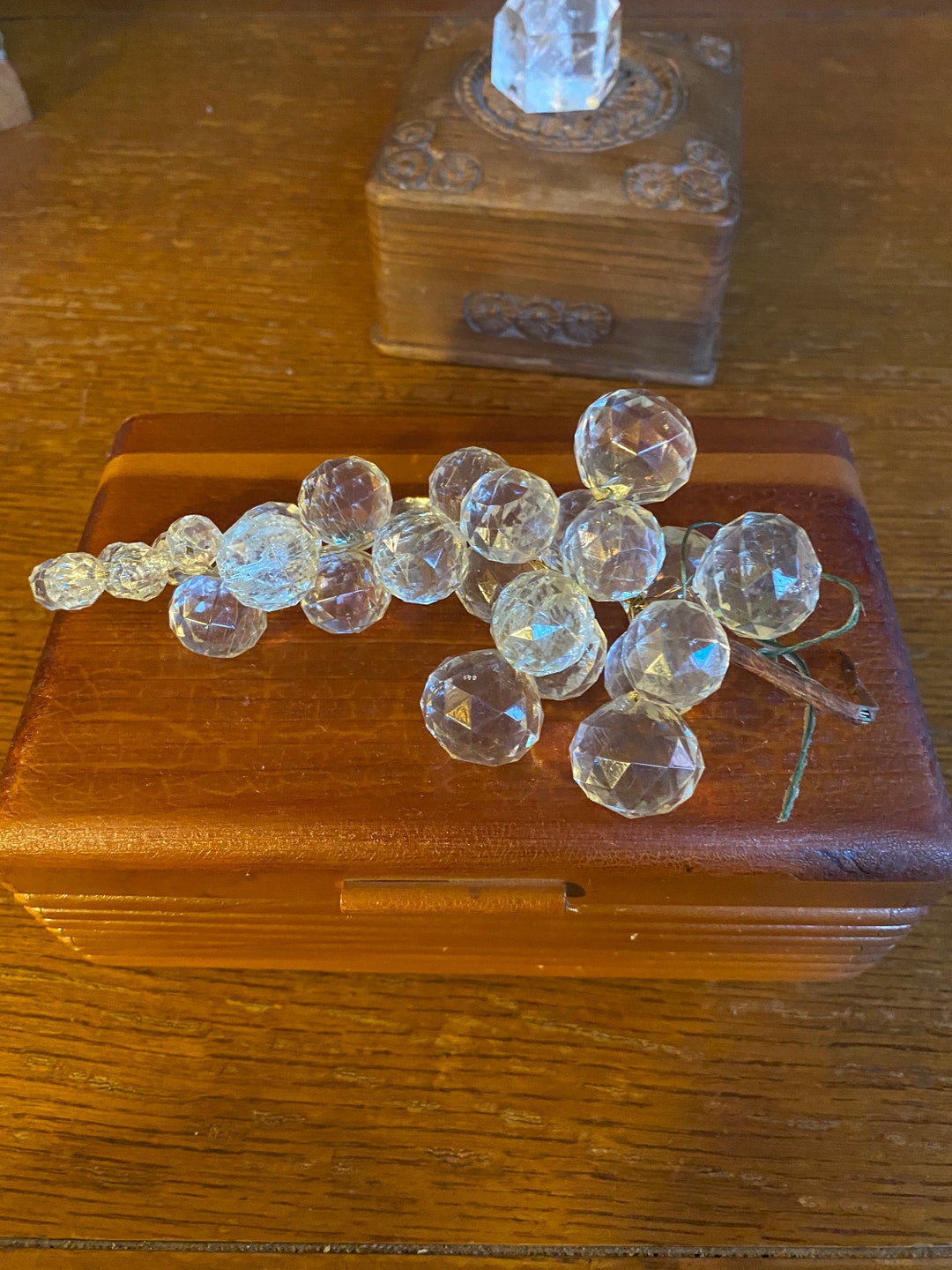 MCM Lucite, Clear Crystal Grape Cluster - Etsy