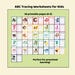 Animal ABC Tracing Worksheets: Preschool Alphabet Printables (PDF ...