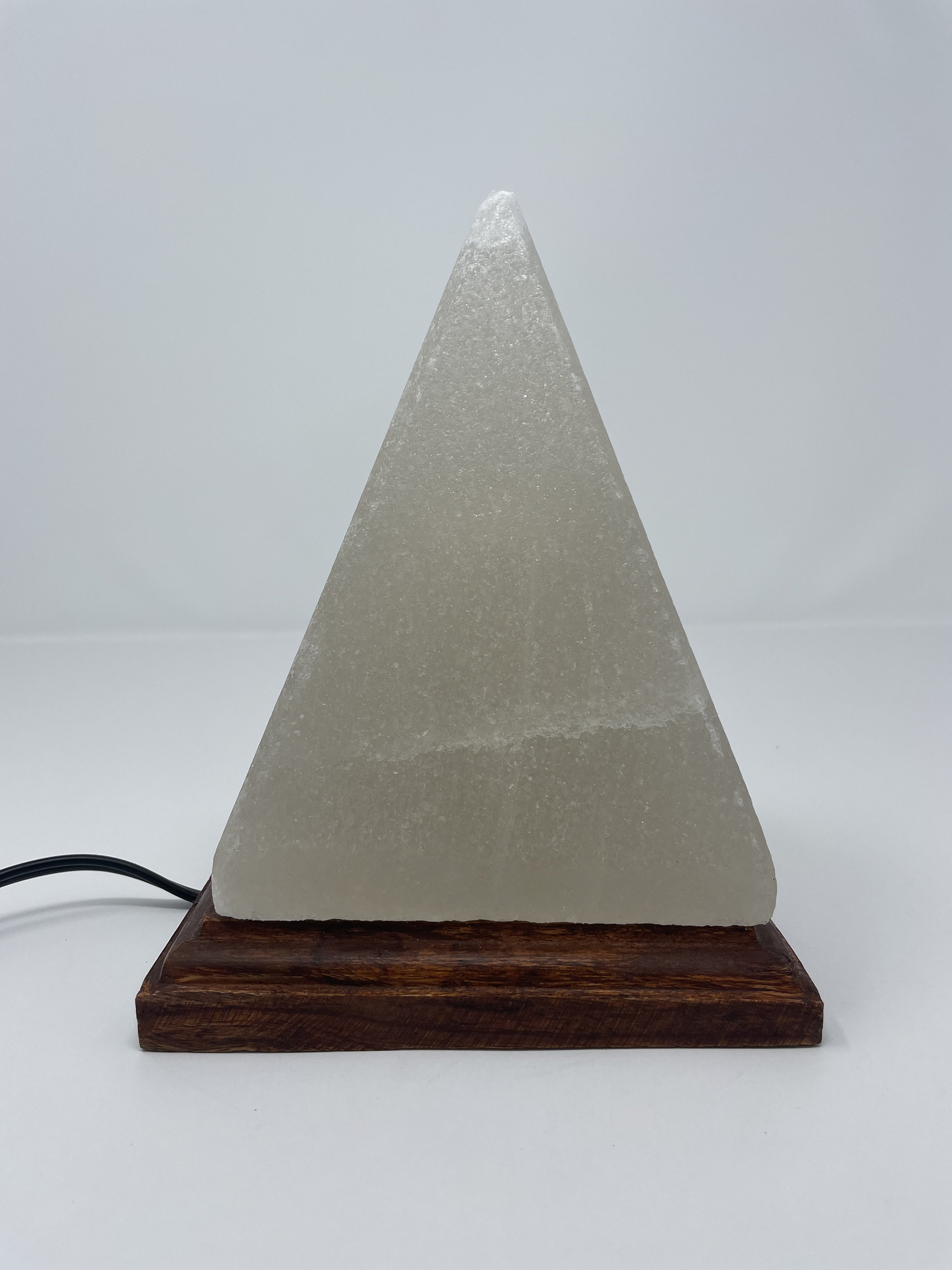 Himalayan White Salt Pyramid Lamp | Modern Air Purifier With Dimmer - Etsy