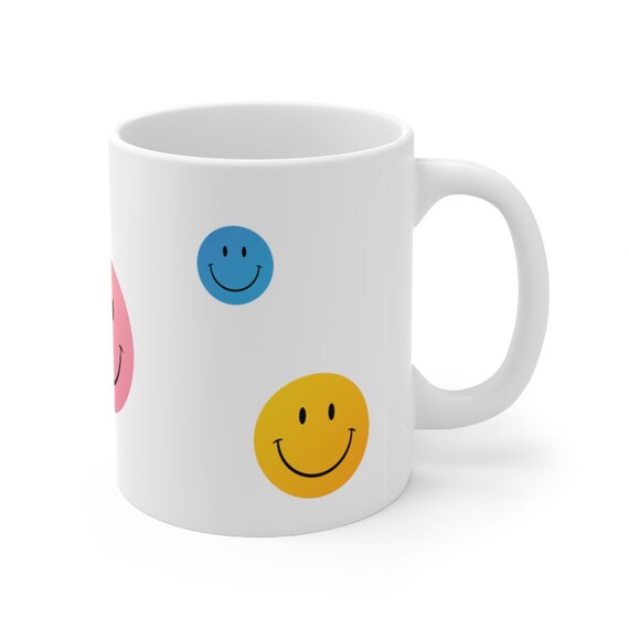 Smiley Face Mug 11 Oz - Etsy