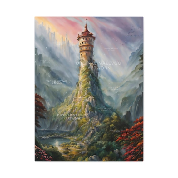 Background Art Rapunzels Tower Rapunzel Children's Fantasy Digital