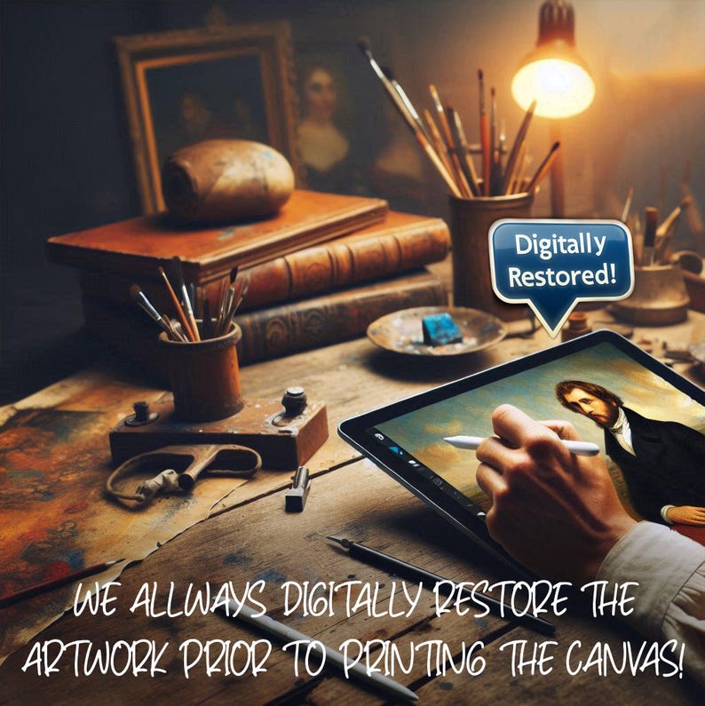 Creation of Adam Stretched Canvas | Renaissance Art Print | Sistine ...