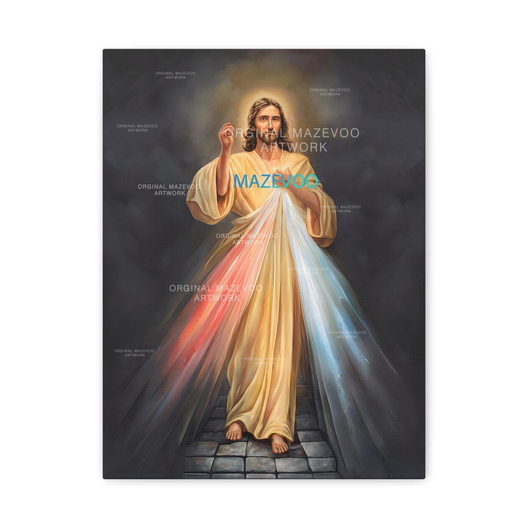 Divine Mercy Image Divine Mercy Painting Christian Wall Art Modern ...