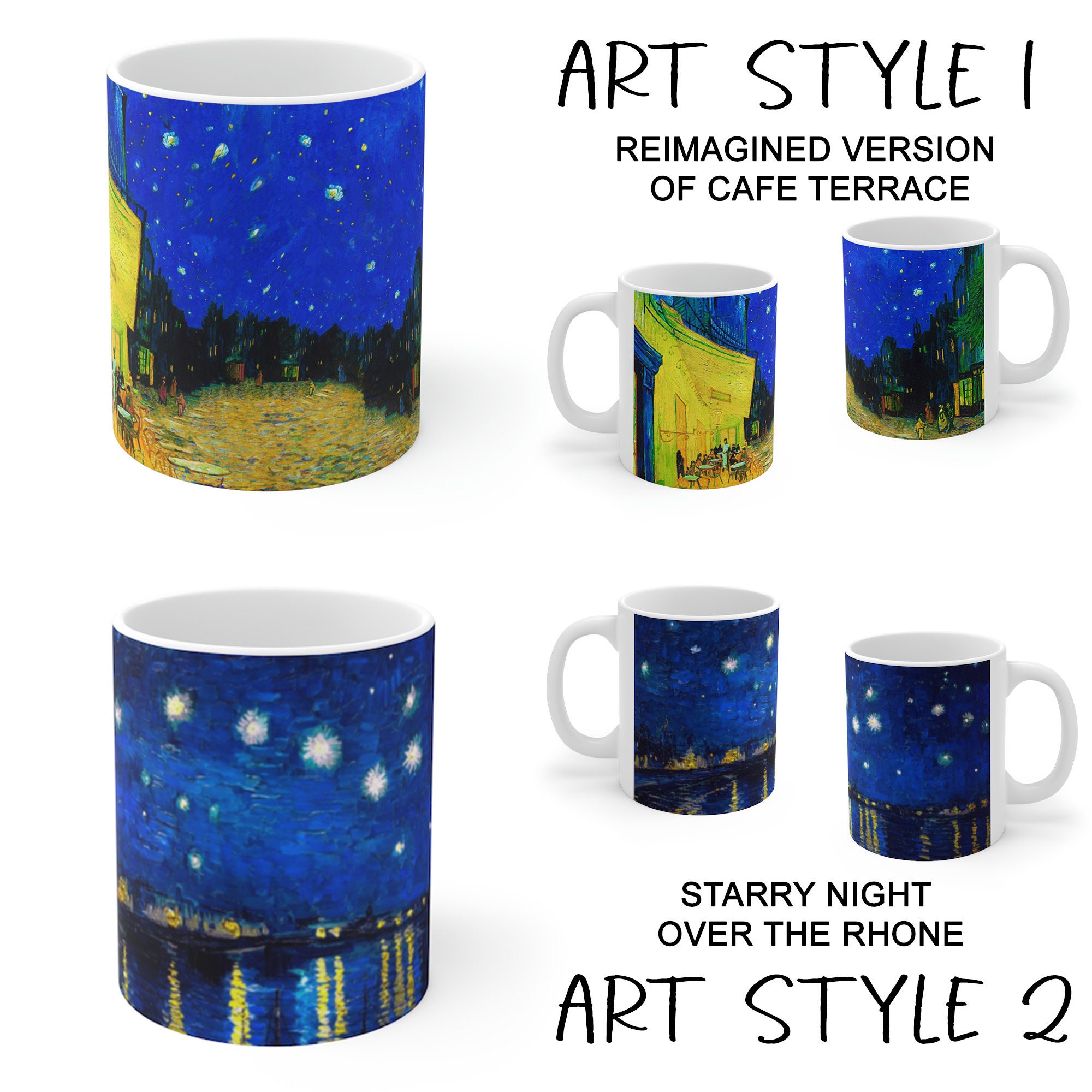 Vincent Van Gogh Mug Starry Night Mug Ceramic Van Gogh - Etsy