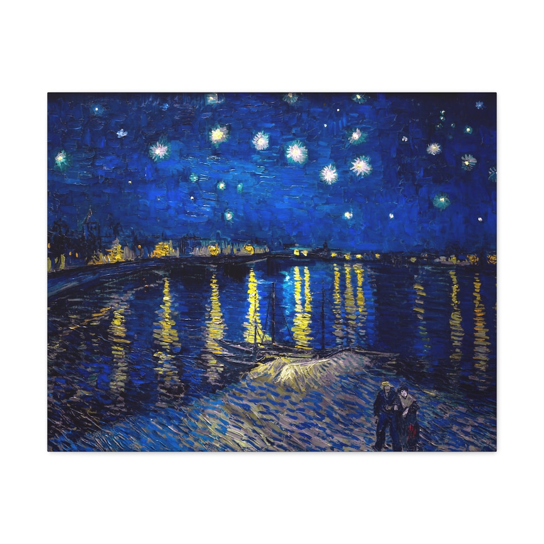Starry Night Over the Rhone Print 1888 | Starry Night Over the Rhone ...