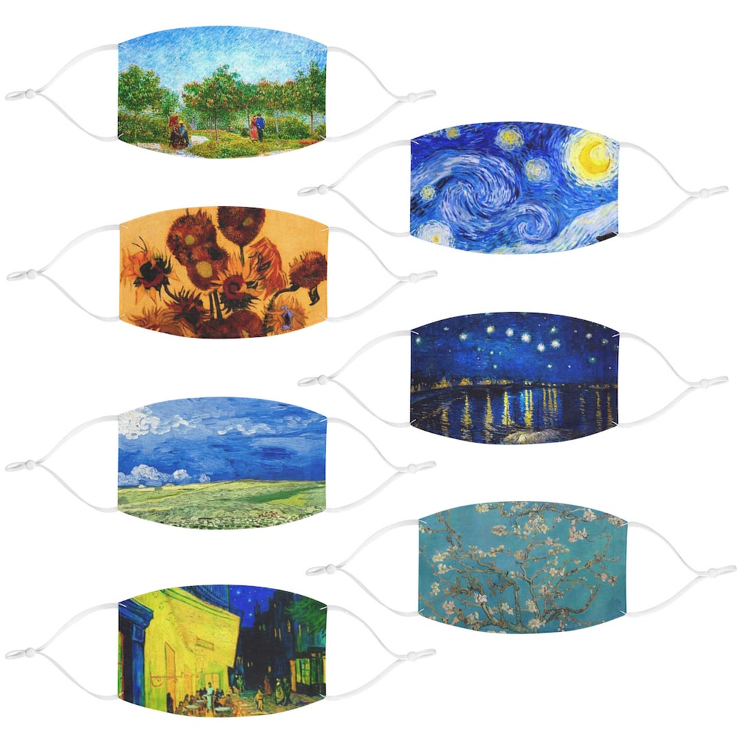Vincent Van Gogh Mask | Van Gogh Face Mask | Van Face Mask | Van Gogh ...