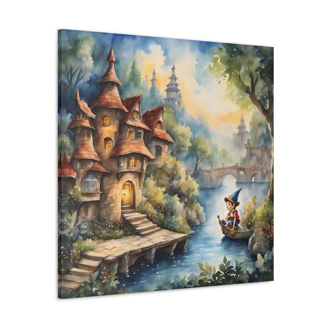 Pinocchio Painting Reproduction | Artwork for Nursery | Aesthetic ...