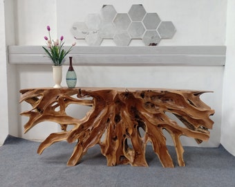 Teak Root Bar Table - Etsy