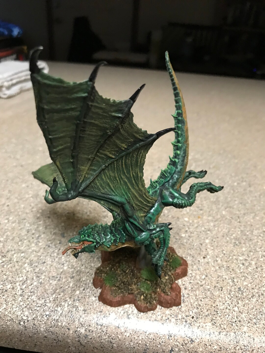 Green Dragon, Forest and Swamp Dragon, D&D and Pathfinder Miniature. - Etsy