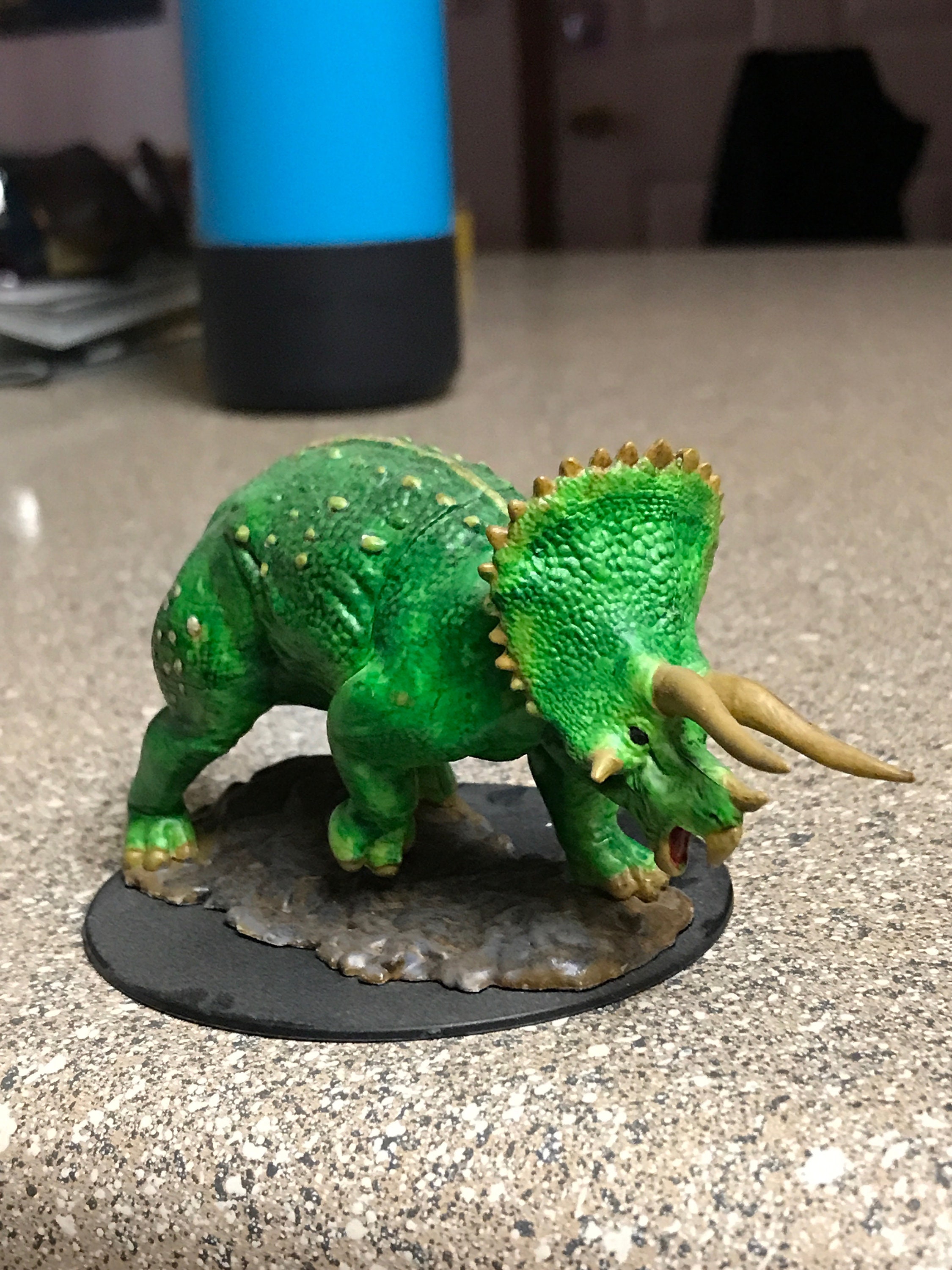 Triceratops , Dinosaur, D&D and Pathfinder Miniature. - Etsy