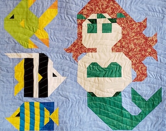 Mermaid Quilt Patterns - Etsy