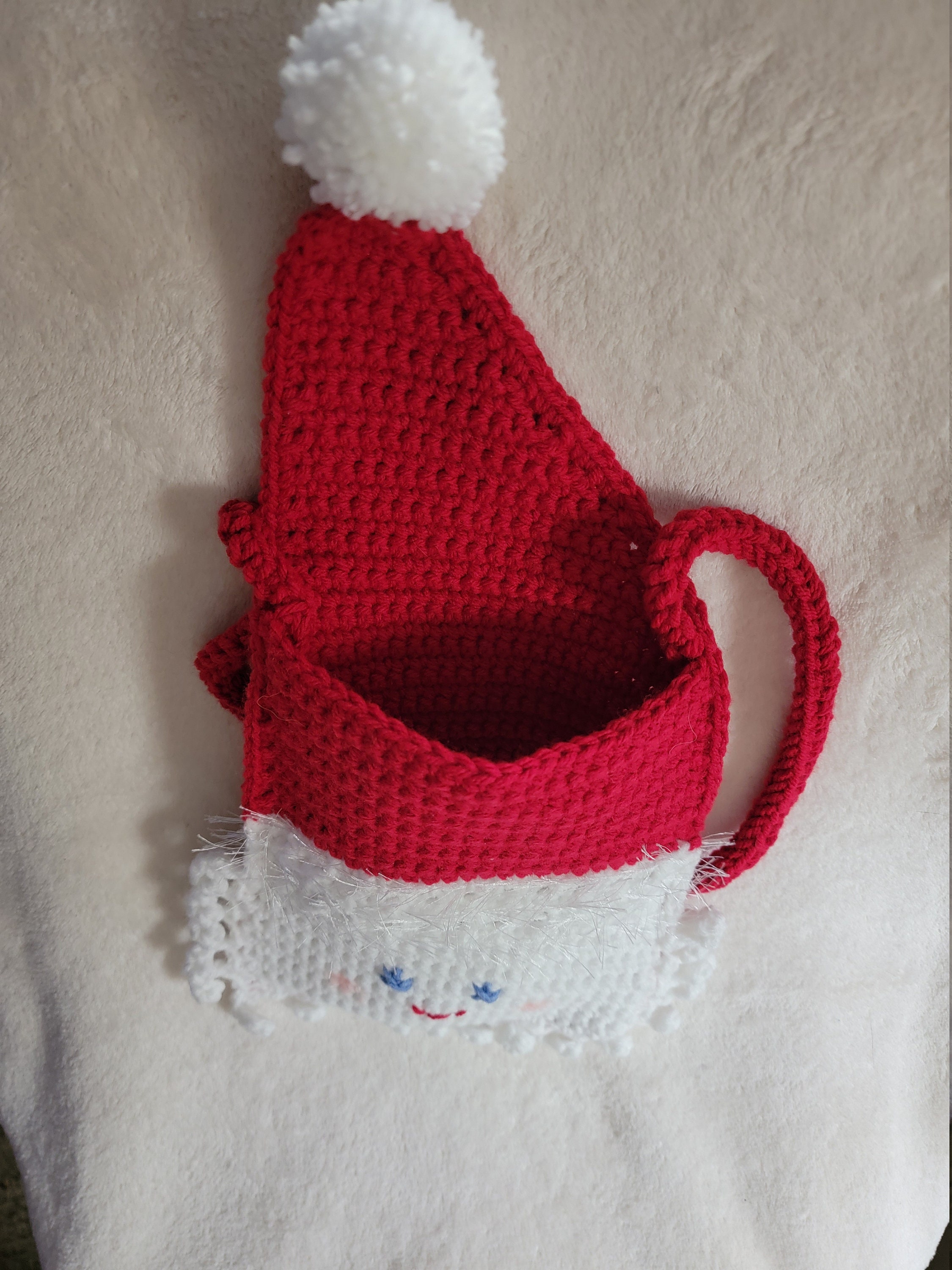 Santa Purse/ Holiday Craft Crochet/santa Gift/crossbody Purse/girls ...
