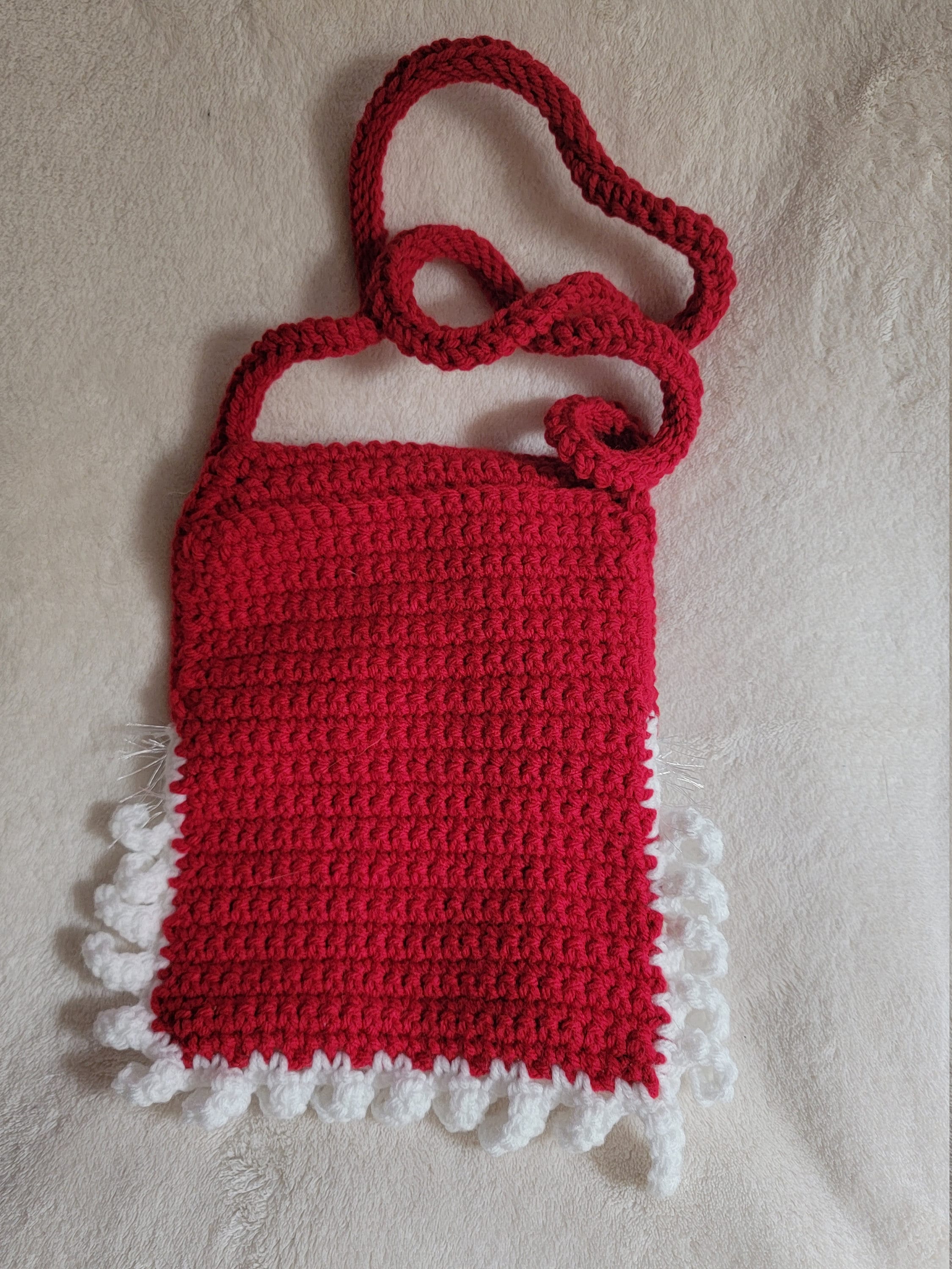 Santa Purse/ Holiday Craft Crochet/santa Gift/crossbody Purse/girls ...