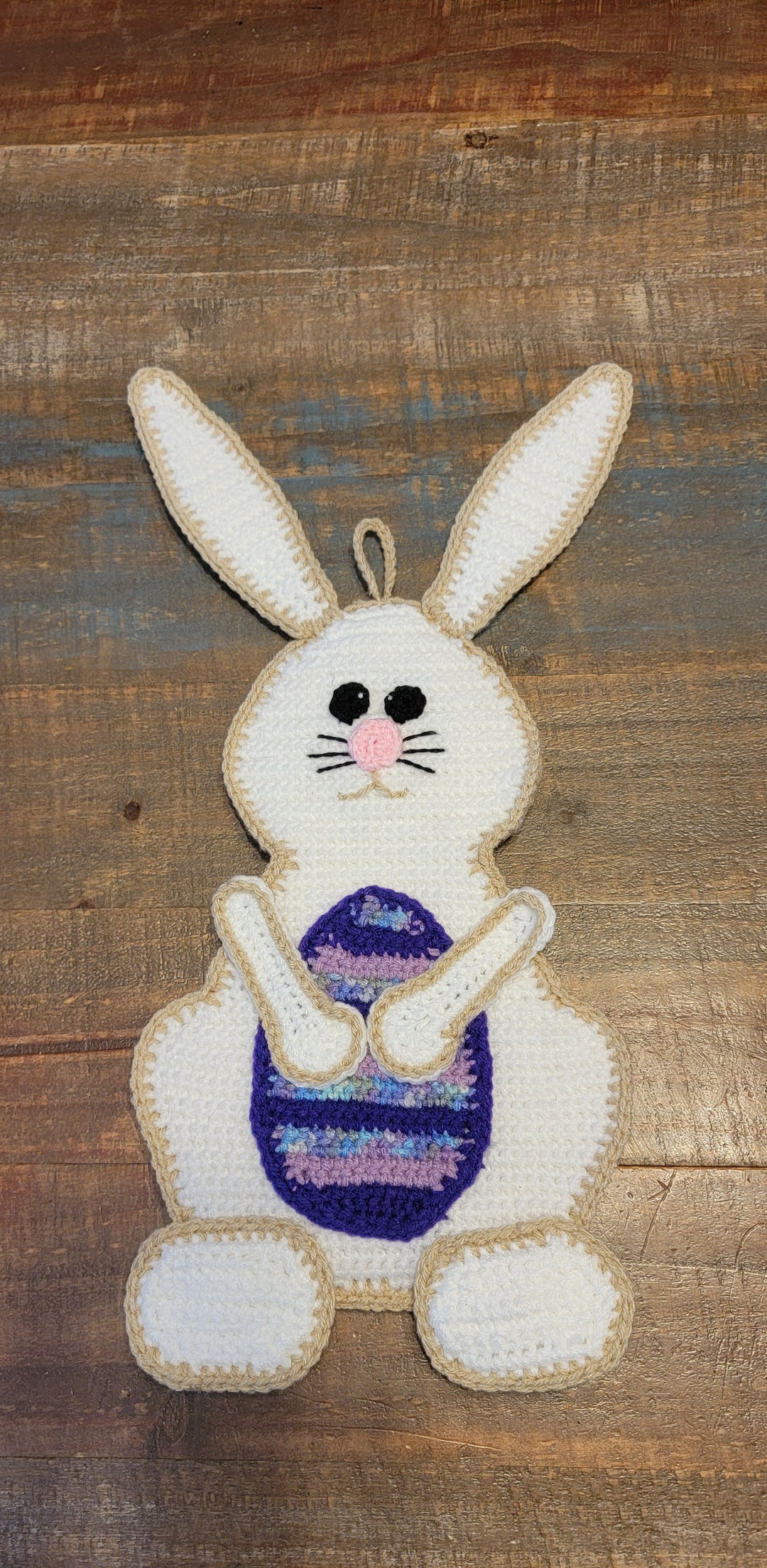 Easter Bunny Hot Mat, Easter Wall Decor, Door Hanging, Easter for Kids ...
