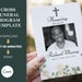 Cross Funeral Program Template Obituary Template Memorial Service ...