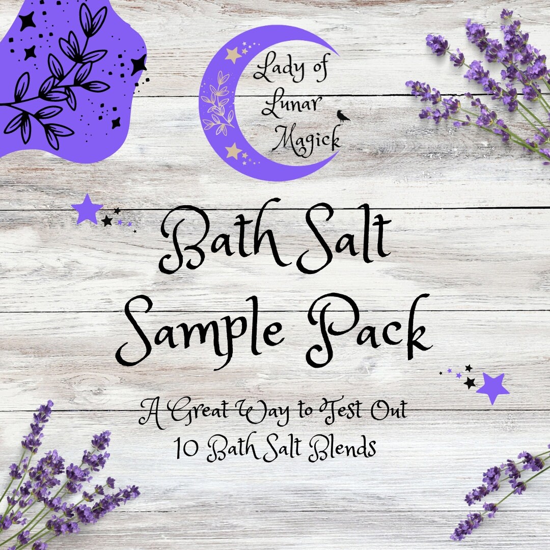 Bath Salt Sample Pack, 10 Packs 2 Oz Samples, Gift Set of 10 Varieties ...