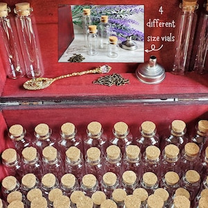 Witch Apothecary Vial & Chest Sets, Vintage Style Chest and Spoon ...