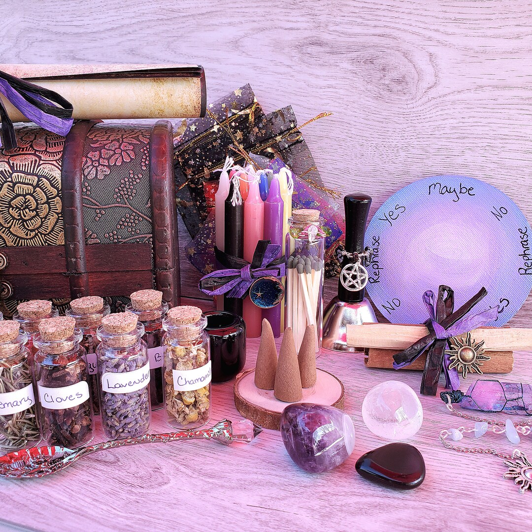 Witchcraft Starter Kit Basic Spell Box Set Altar Supplies - Etsy