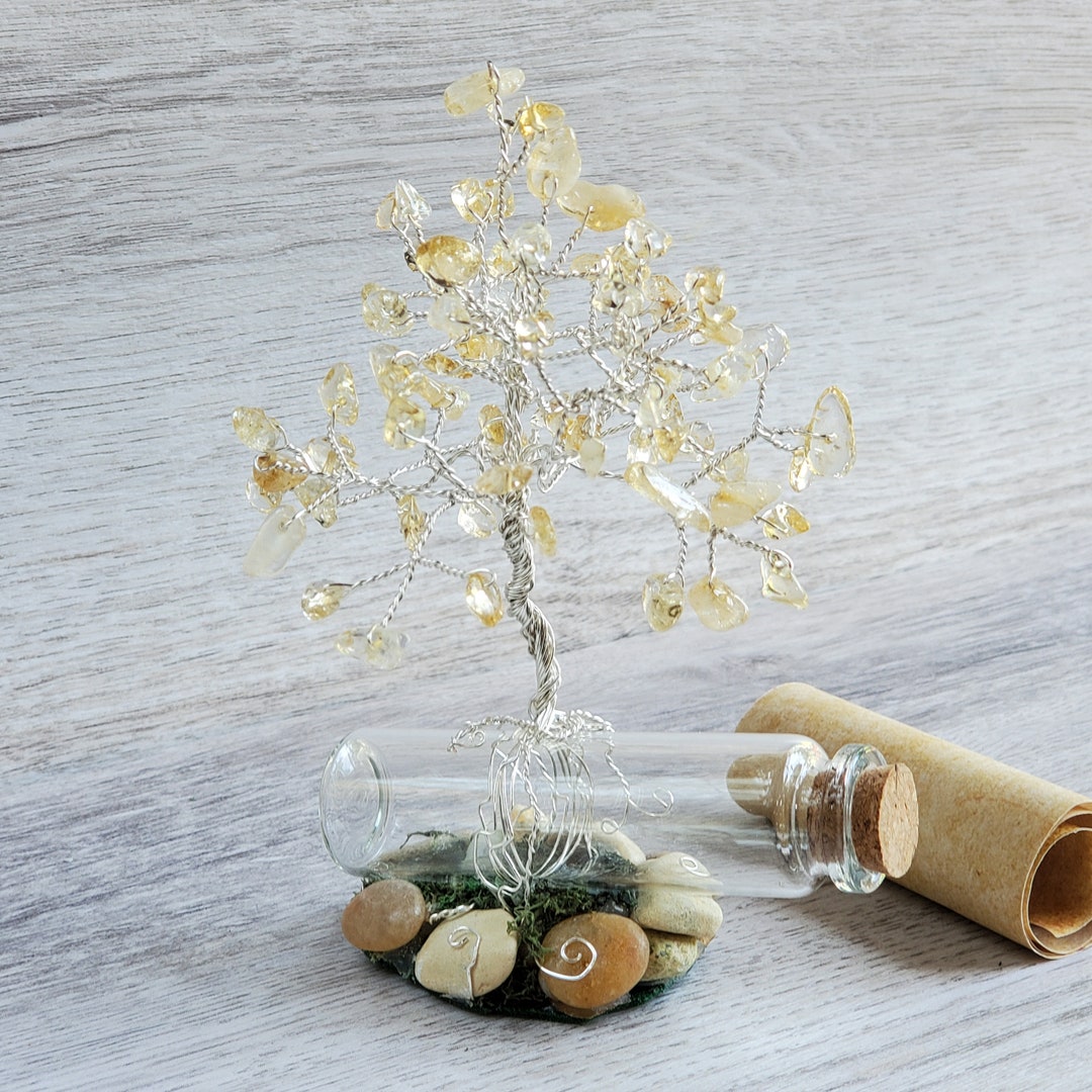 Citrine Crystal Wishing Tree – Gemstone Tree of Life, Altar Decor - Etsy
