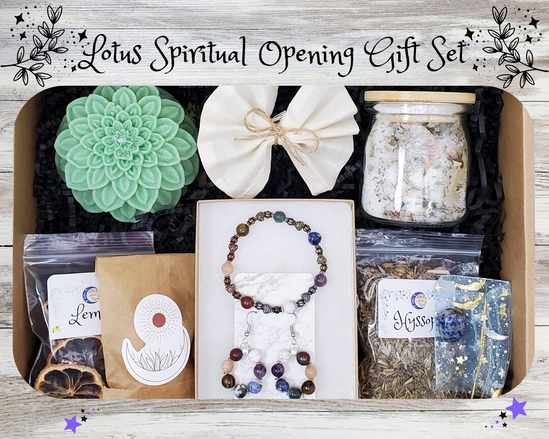 Lotus Spiritual Opening Gift Set, Choose Your Size, Beeswax Lotus ...
