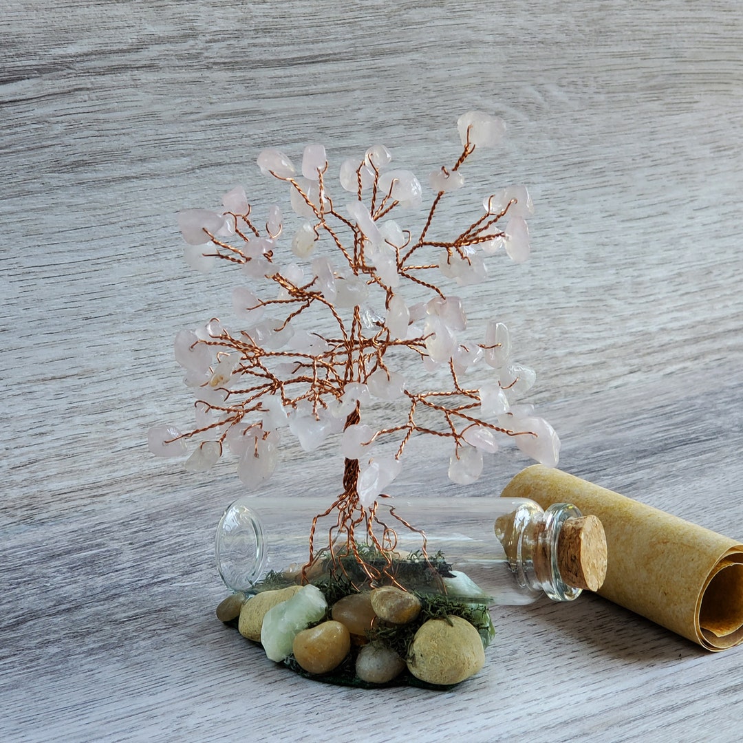 Rose Quartz Crystal Wishing Tree - Manifest Your Dreams With This ...
