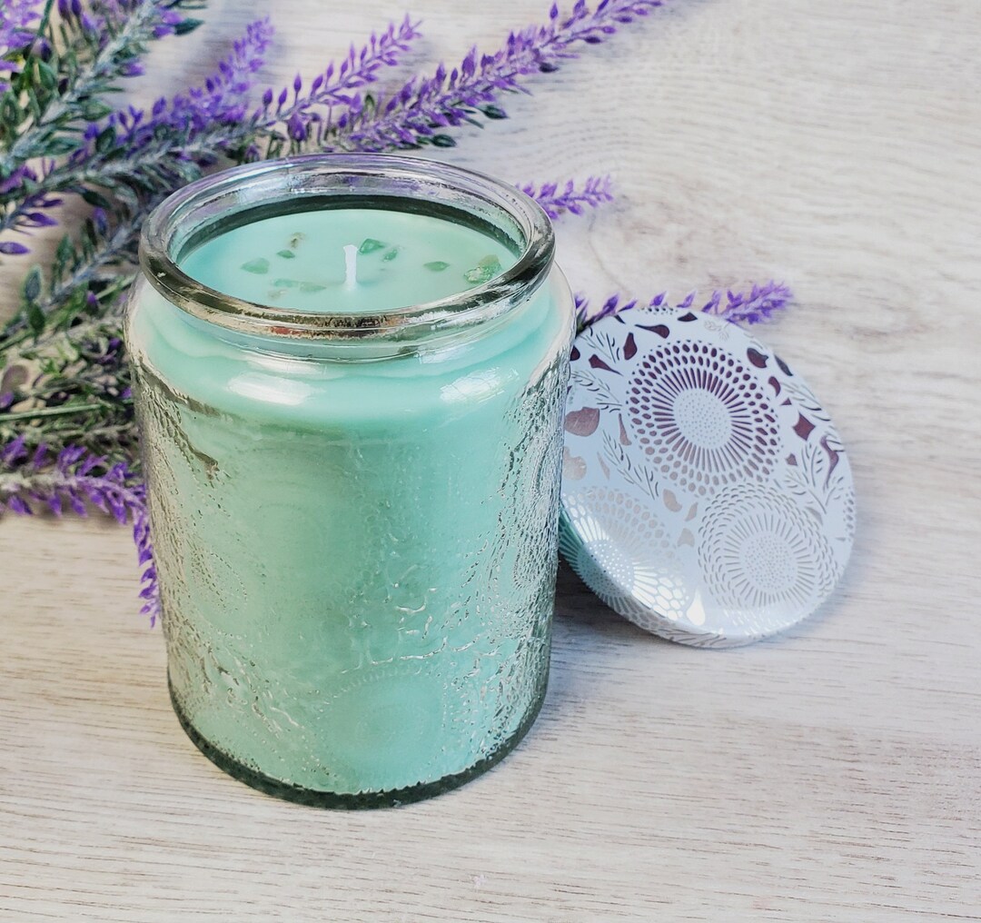 Yuletide Bliss Scented Beeswax Glass Candle, 8 Oz, Balsam Pine ...