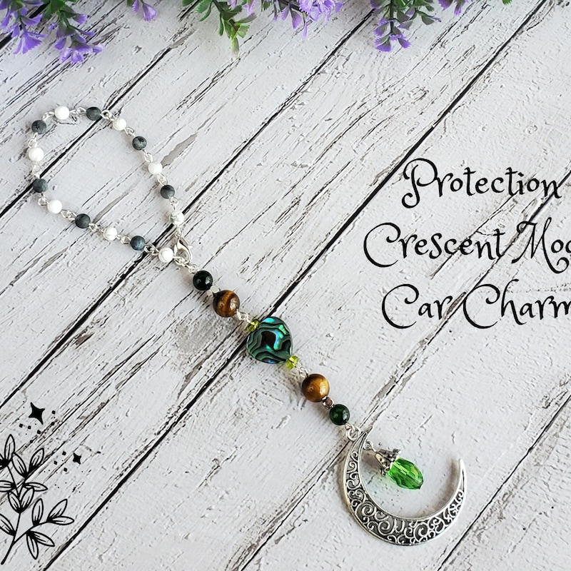 Moon Protection Car Charm - Etsy