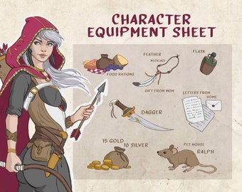 Dnd Equipment Sheet - Etsy