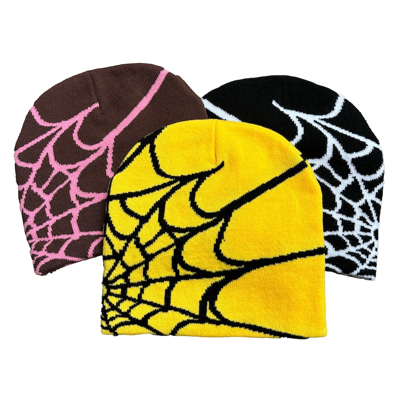 Spider Web Beanie Hat - Etsy