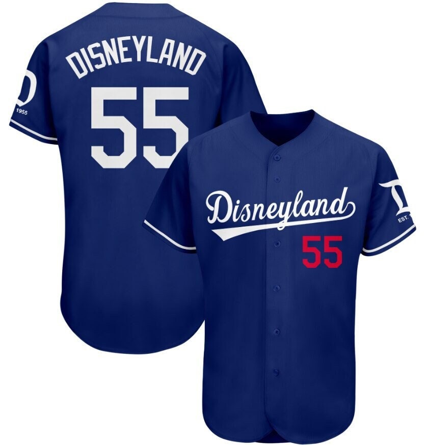 Disneyland Baseball Jersey (dodgers Blue) - Etsy