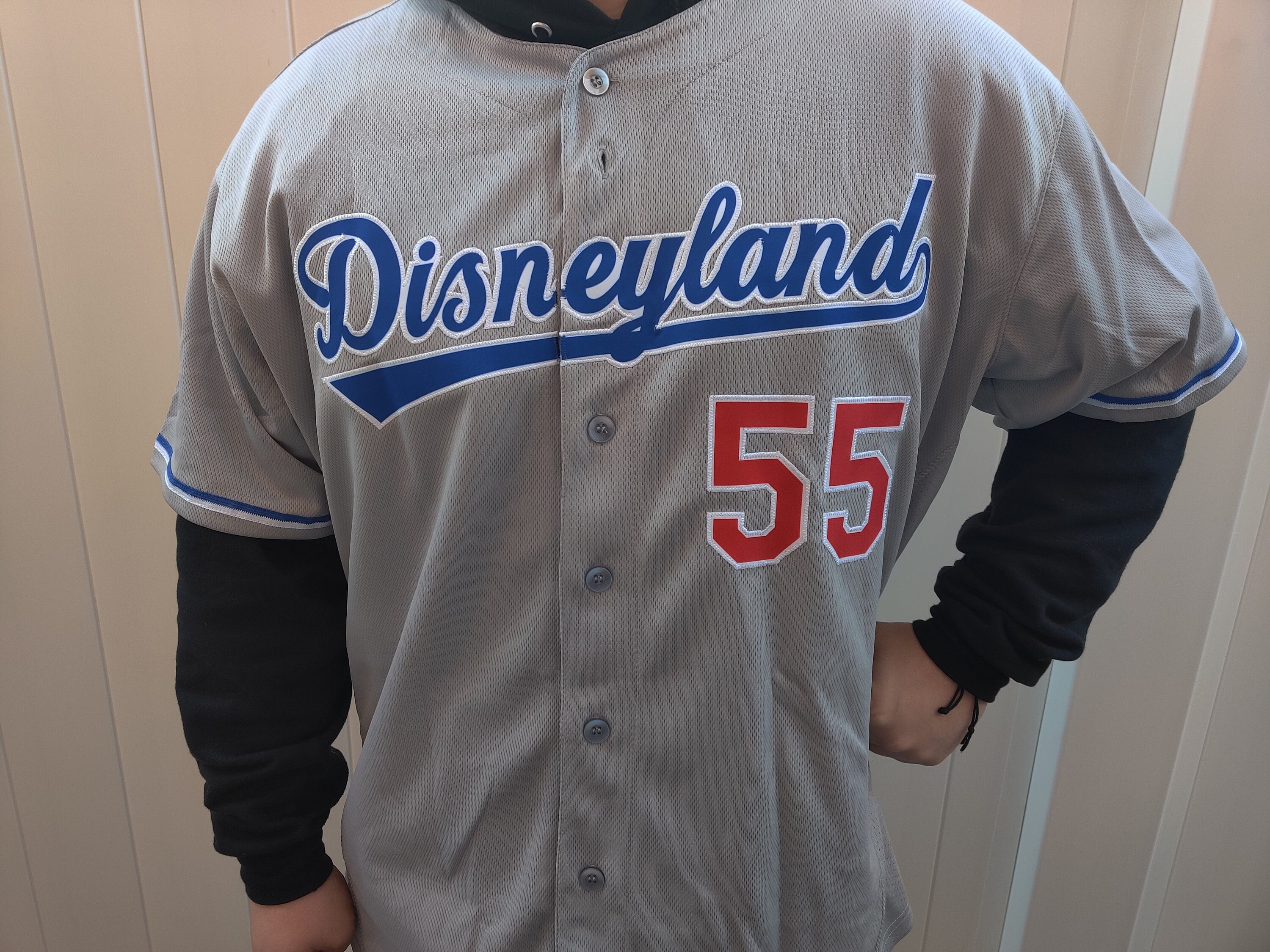 Disneyland Embroidered Baseball Jersey (dodgers Gray) - Etsy