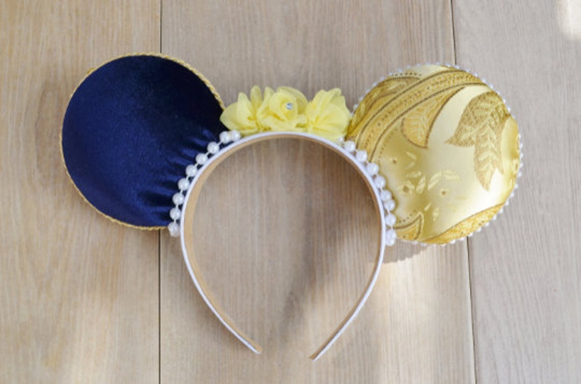 Disney Beauty and the Beast Inspired Mickey Ears/ Bell Ears - Etsy