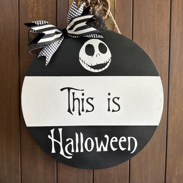 Jack Skellington Front Door Decor - Etsy