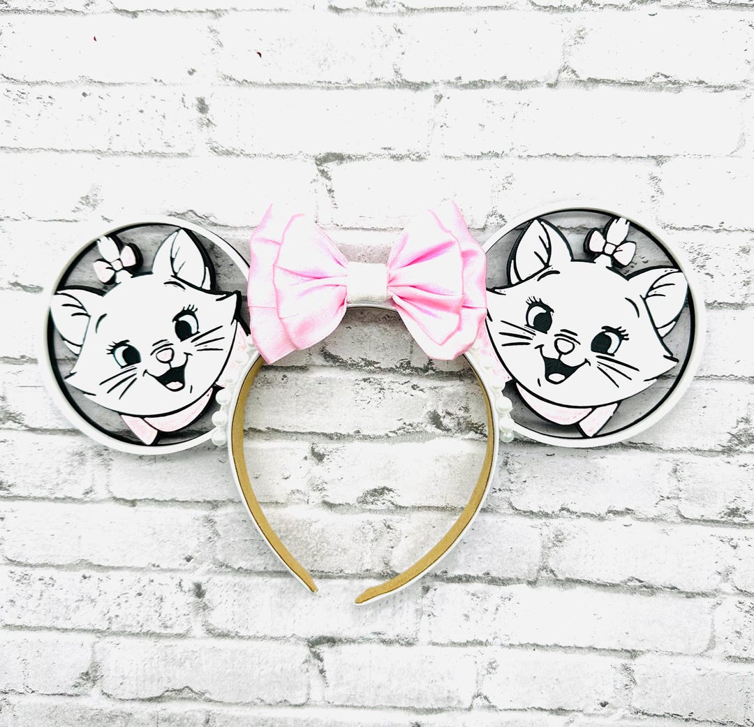 Marie Inspired 3D Printed Custom Ears/ Aristicats Marie 3d Ears - Etsy
