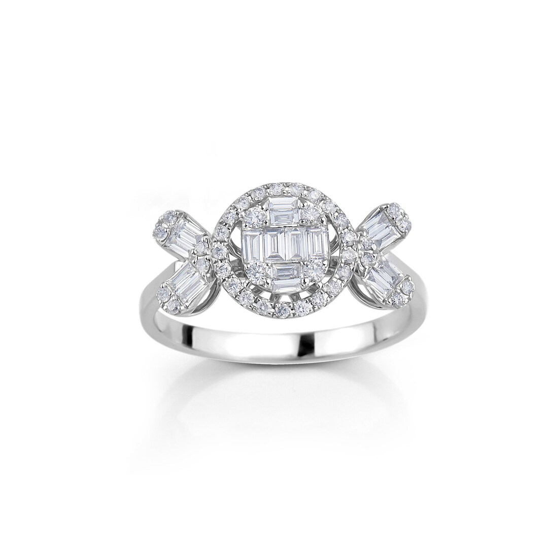 Natural Real Diamond Baguette Rings · Bridal Engagement Rings · Unique ...