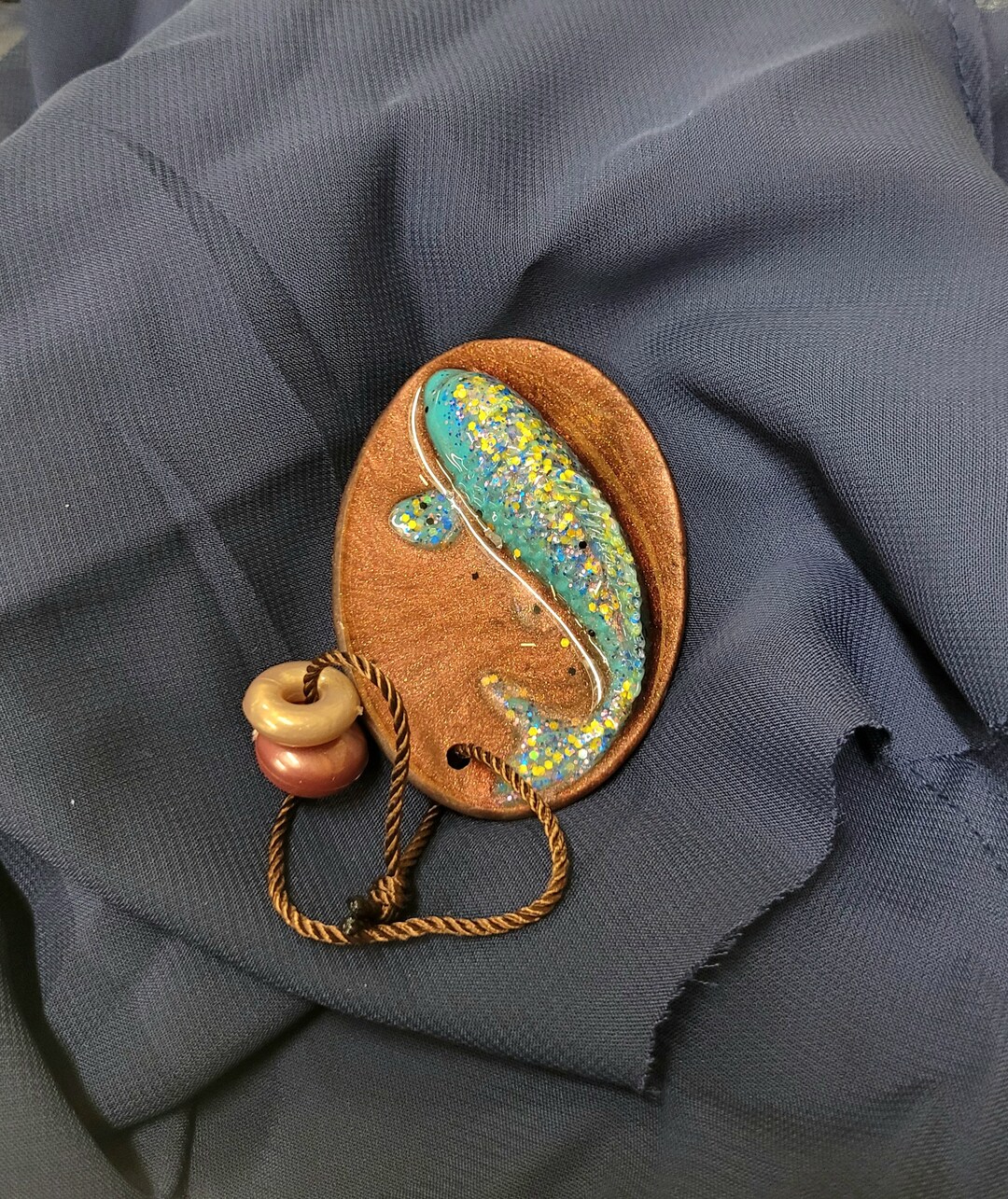 Bronze and Blue Koi Fish Pond Fidget Disk Toys - Etsy